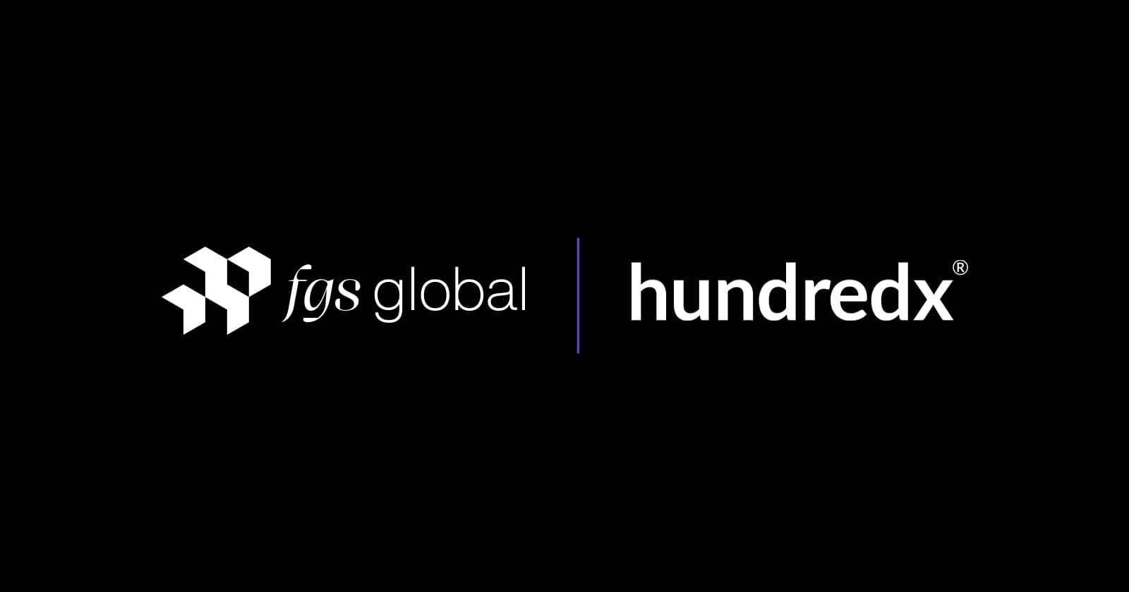 HundredX Announces Strategic Alliance with FGS Global